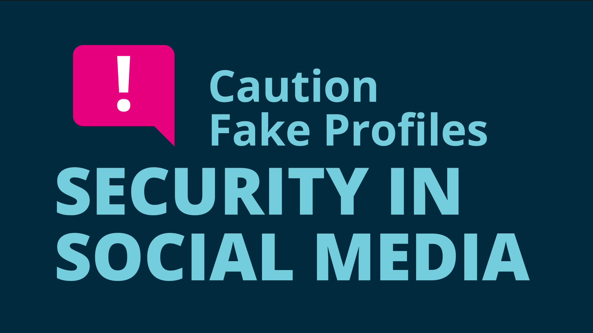 Caution: Fake Profiles – Security in Social Media - BISON App